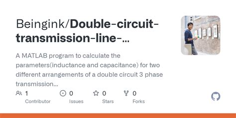 Github Beingink Double Circuit Transmission Line Parameters A Matlab Program To Calculate The