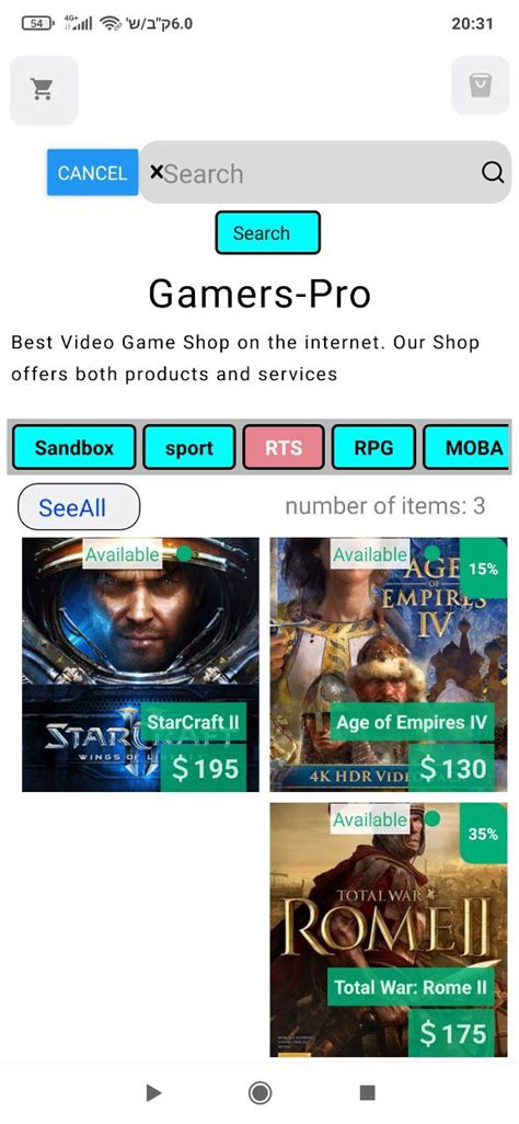 Github Shoval React Native Game Shop