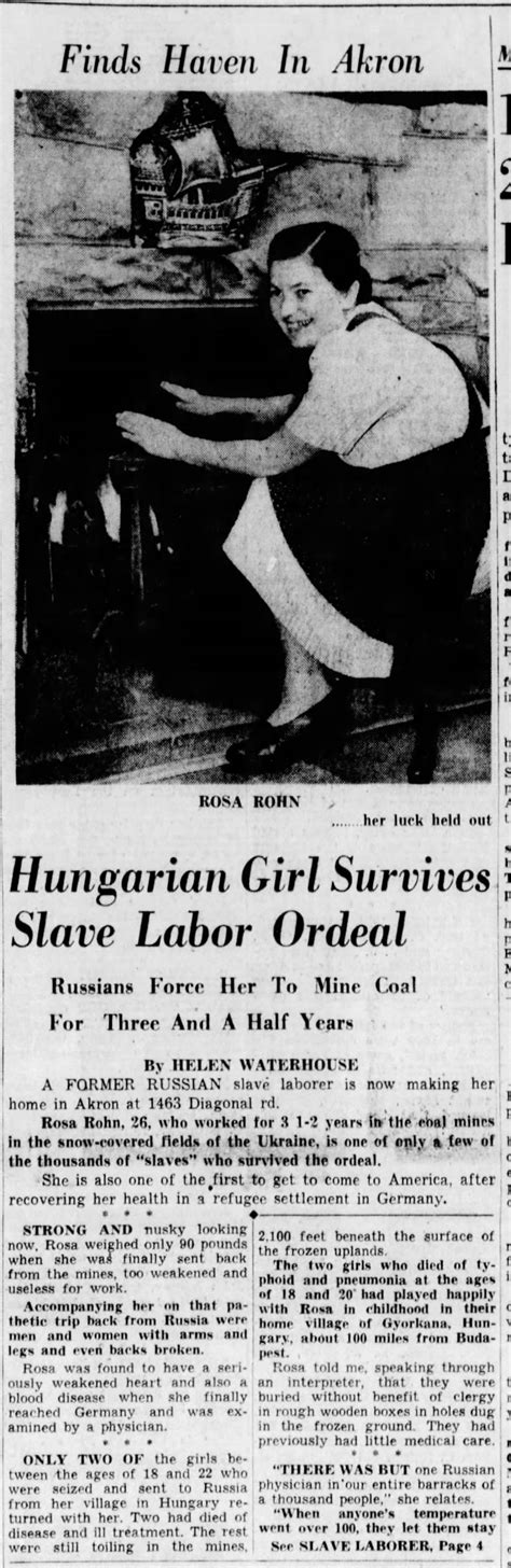 Rosa Rhon Slave Story P1 Feb 7 1952 ™
