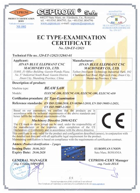 Computer Saw Ce Certificate
