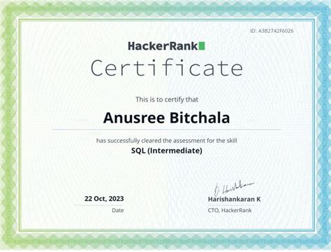 sql hackerrank dataanalysis anusree bitchala