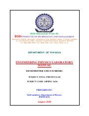 Engineering Physics Lab Manual Experiments Guidelines Course Hero