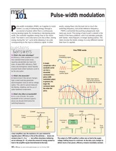 Pulse Width Modulation