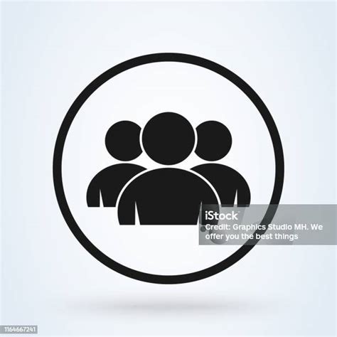 그룹 사용자 간단한 벡터 현대 아이콘 디자인 그림입니다 경영자에 대한 스톡 벡터 아트 및 기타 이미지 경영자 공동체 군중 Istock