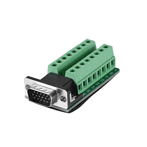 D Sub DB15 Breakout Board Connector 3 Row Male Port Solderless Terminal Block Adapter Walmart