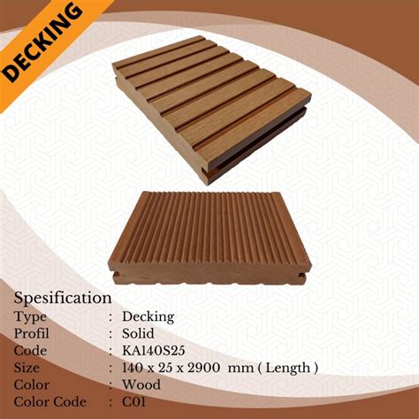 Jual Dacking Wpc Kayu Ka140s25 Perbatang Harga Distributor Jakarta