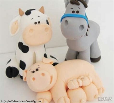 عکس گاو با خمیر چینی عکس نودی