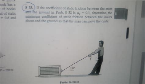 Solved The Coefficient Of Static Friction Between The Chegg