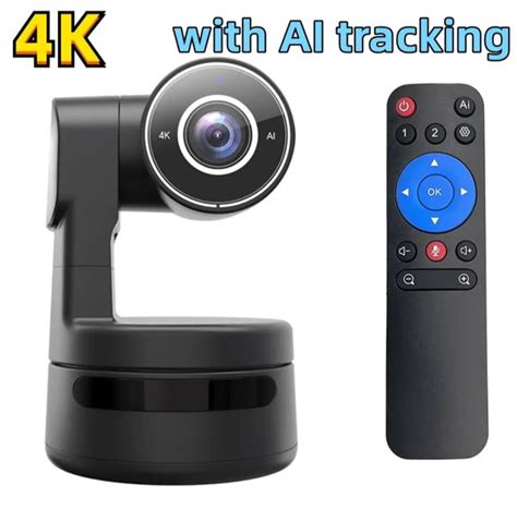 Веб камера 4К 8mp поворотная с ИИ Ai Ptz C пультом дистанционного управления Type C Usb для