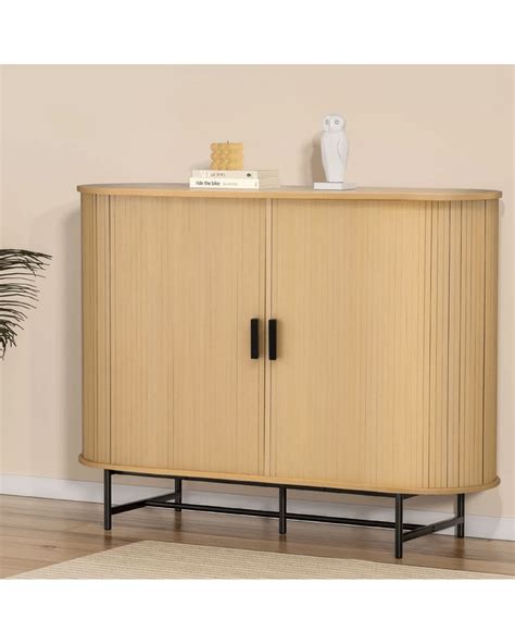 Artiss Buffet Sideboard Sliding Doors Piia Natural Kmart