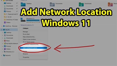 How To Add Network Location In Windows 11 Youtube