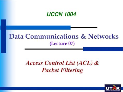 Pdf Uccn1004 Lect07 Acl And Packet Filtering Dokumen Tips