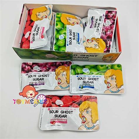Wholesale Sour Ghost Hard Candy Fruit Flavored Box Packaged Sour Sugar Fruit Flavor Hard Candy