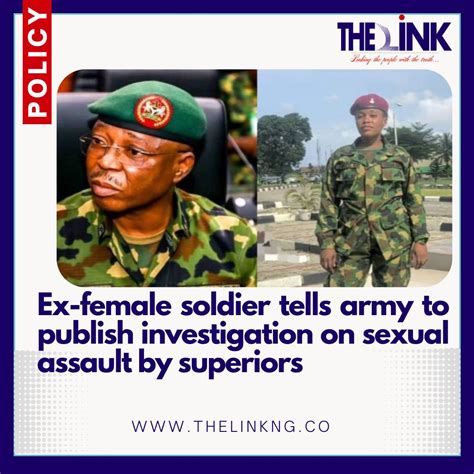 Thelinkng On Linkedin A Former Female Soldier Private Ruth Ogunleye Who Was Discharged From…