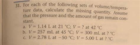 Solved For Each Of The Following Sets Of Chegg