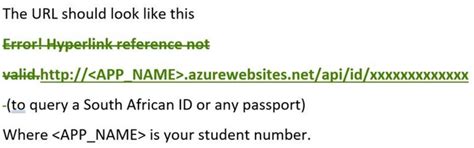 The Url Should Look Like This Error Hyperlink