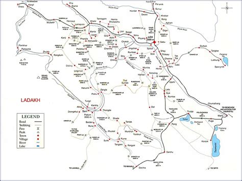 Travel Maps For Ladakh Tourist Maps Leh Ladakh Trip India Ladakh