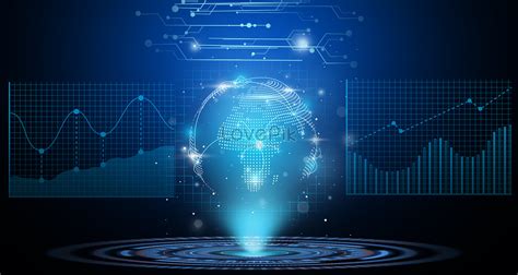 홀로그램 정보 기술 배경 사진 및 창의적인 일러스트 무료 다운로드 Lovepik
