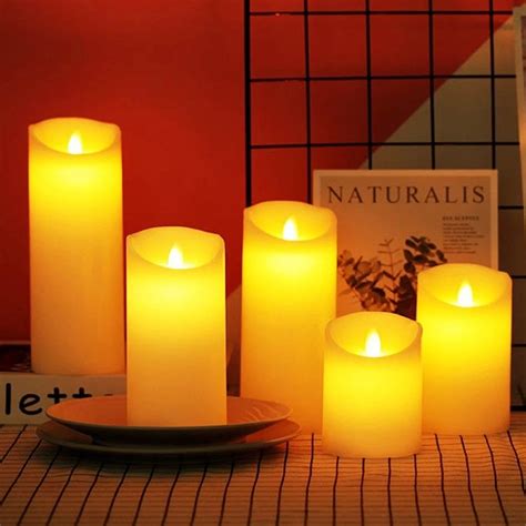 Velas Electrónicas Led Con Función De Movimiento De Cabeza Son Adecuadas Para Decorar Velas