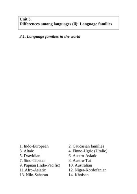 Pdf Unit 3 Differences Among Languages Ii Language 3 Differences Among Languages Ii