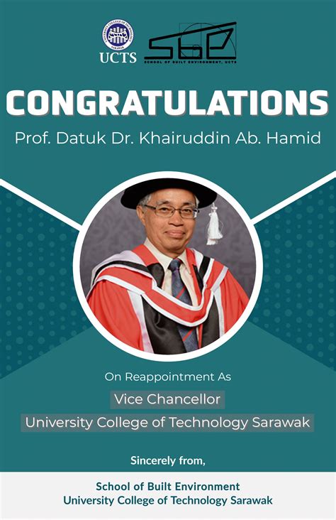 Congratulations Prof Datuk Dr Khairuddin Ab Hamid Sbe