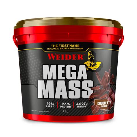 Weider Mega Mass Gainer Chocolate 4kg Dis Chem Living Fit