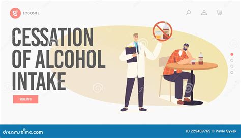 Cessation Of Alcohol Intake Landing Page Template Stop Alcoholism