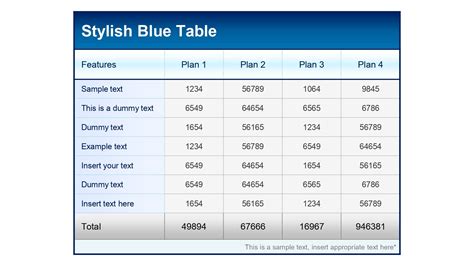 Tablas En PowerPoint Cuadros Comparativos