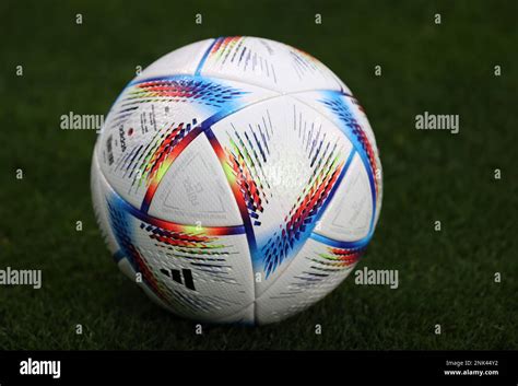 An Official Ball For Qatar World Cup Al Rihla Of Adidas Is Pictured At