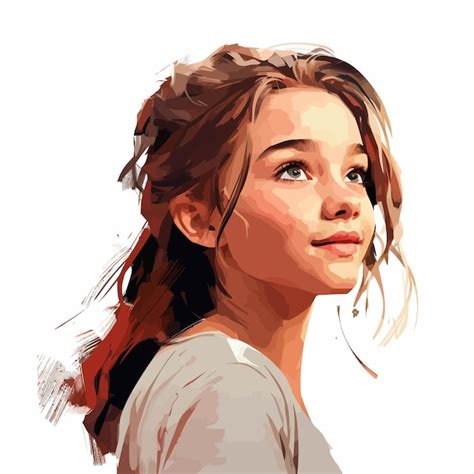 Premium Vector American Beautiful Girl