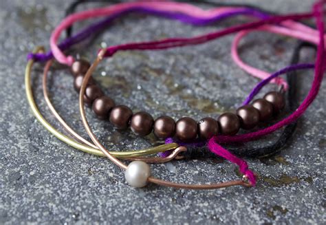 Thin Gold Bangle Bracelets Quiet Lion Creations