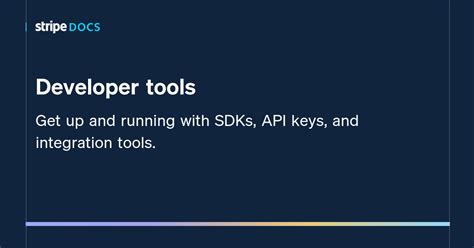Developer Resources Stripe Documentation