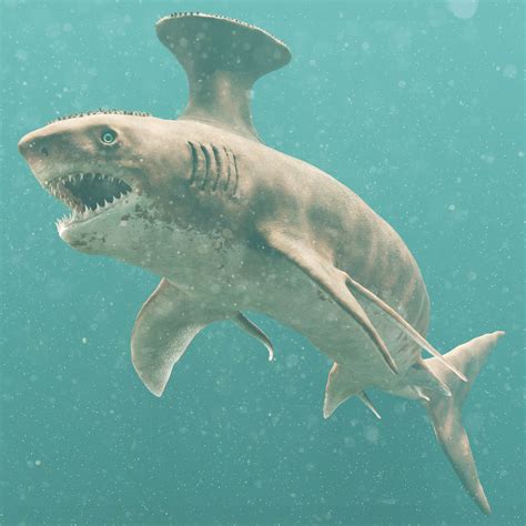 Stethacanthus Prehistoric Shark 3d Render Digital Art By Cgzen