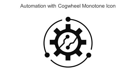 Automation With Cogwheel Monotone Icon In Powerpoint Pptx Png And