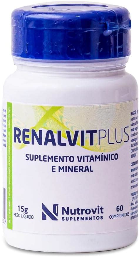 Renalvit Plus Multivitaminico Para Renais 60 Comprimidos Br