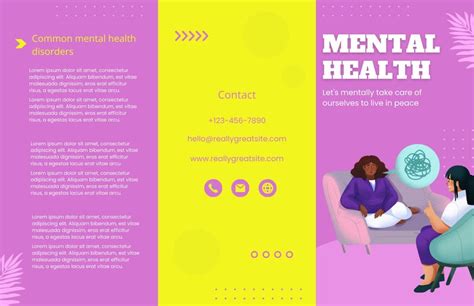 Free Mental Health Brochure Templates To Edit And Print Canva