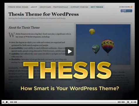 Thesis Theme By A Framework Theme For Wordpress Ads