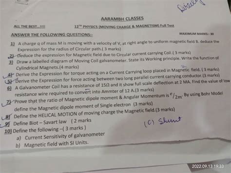 Derive The Expression For Force Acting Between Two Long Parallel Current