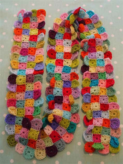 Sale Crochet Granny Square Scarf In Stock