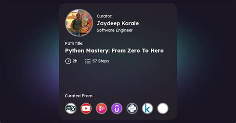jaydeep karale on linkedin python mastery from zero to hero