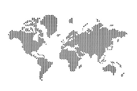 Premium Vector Vector Dotted World Map