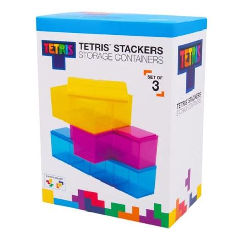 Tetris Stackers Storage Containers Set Of 3 Assorted Colours Fabfinds