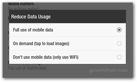 flipboard for android how to reduce mobile data usage
