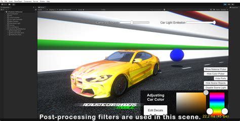 Realistic Car Shaders Mobile VFX Shaders Unity Assets Codeintra