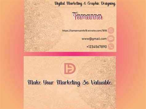 CREATIVE DESIGN VISITING CARD Upwork