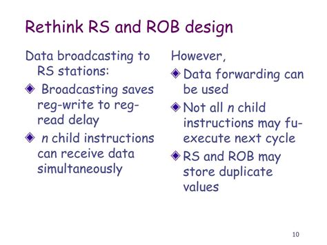 Ppt Lecture 8 Modern Dynamic Instruction Scheduling Powerpoint