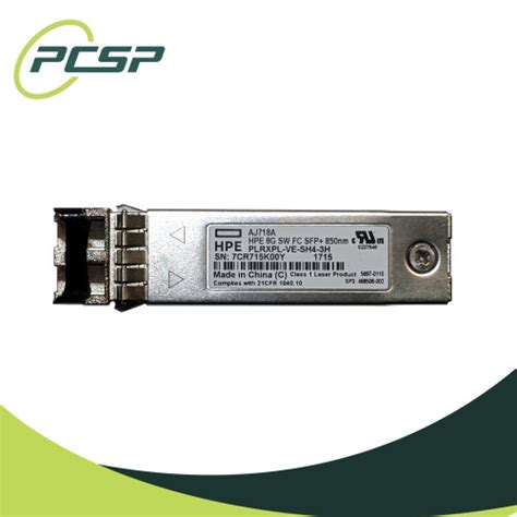 Lot Of 25 Hpe Aj718a 8g Sw Fc Sfp Transceiver 850nm Plrxpl Ve Sh4 3h