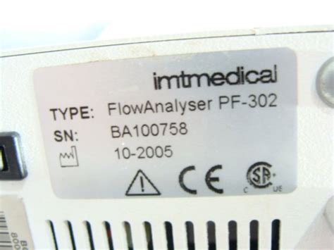 Imt Analytics Pf 302 Medical Gas Flow Analyzer Ventilator Calibrator Tester In Sparks Nv Usa