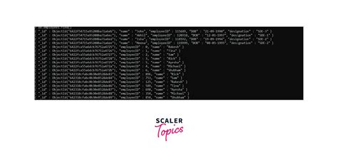 Importing DB And Collection In MongoDB Scaler Topics