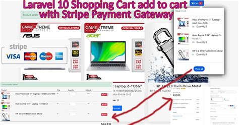 Laravel 10 Shopping Cart Add To Cart With Stripe Payment Gateway
